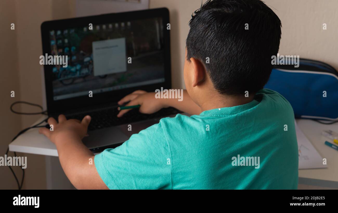 Teacher instructing an online class hi-res stock photography and images ...