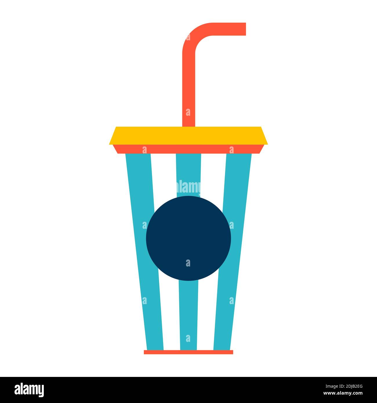 Glass tasty soda on Stock Vector Images - Alamy