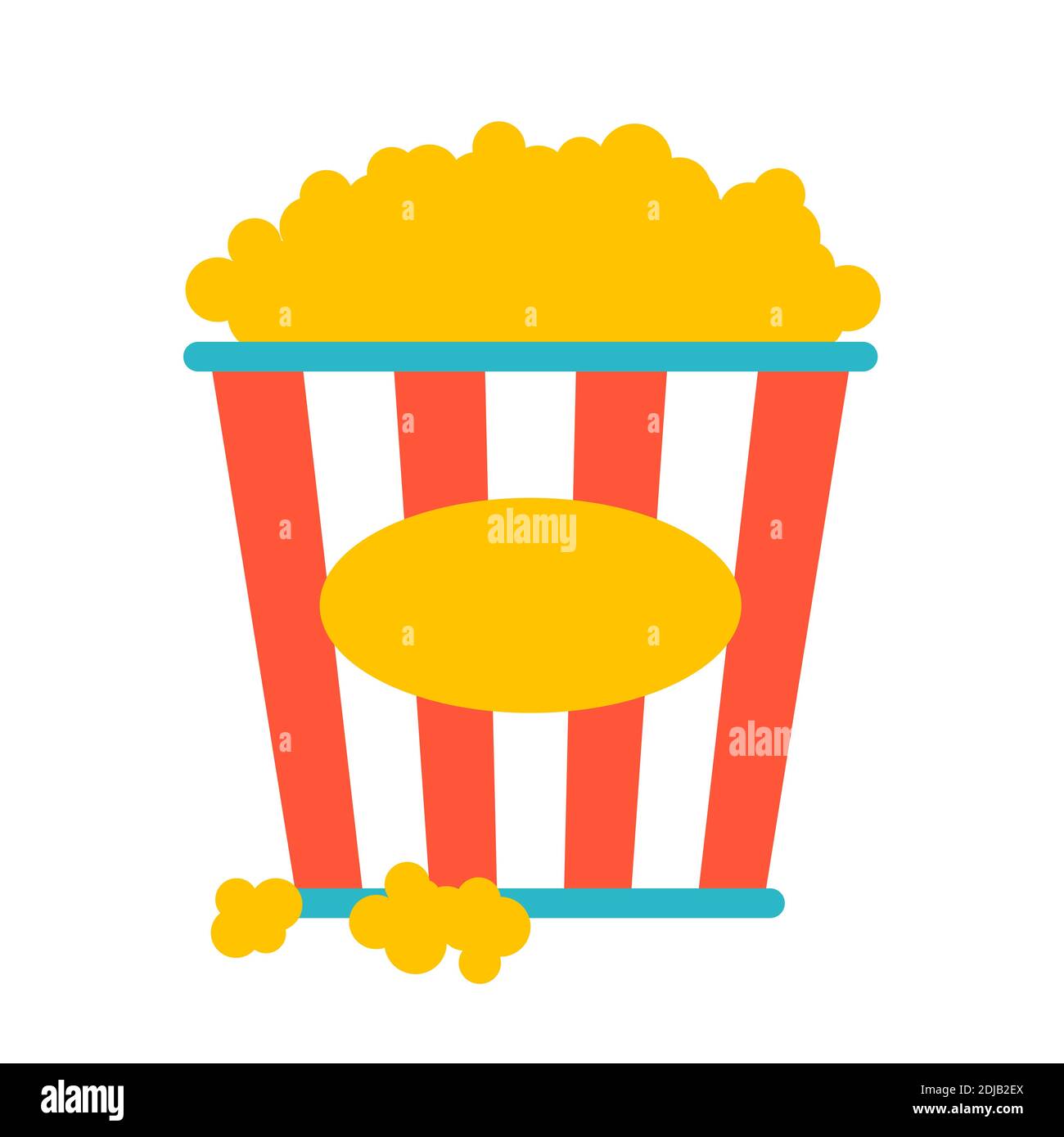 Retro full box popcorn Cut Out Stock Images & Pictures - Alamy