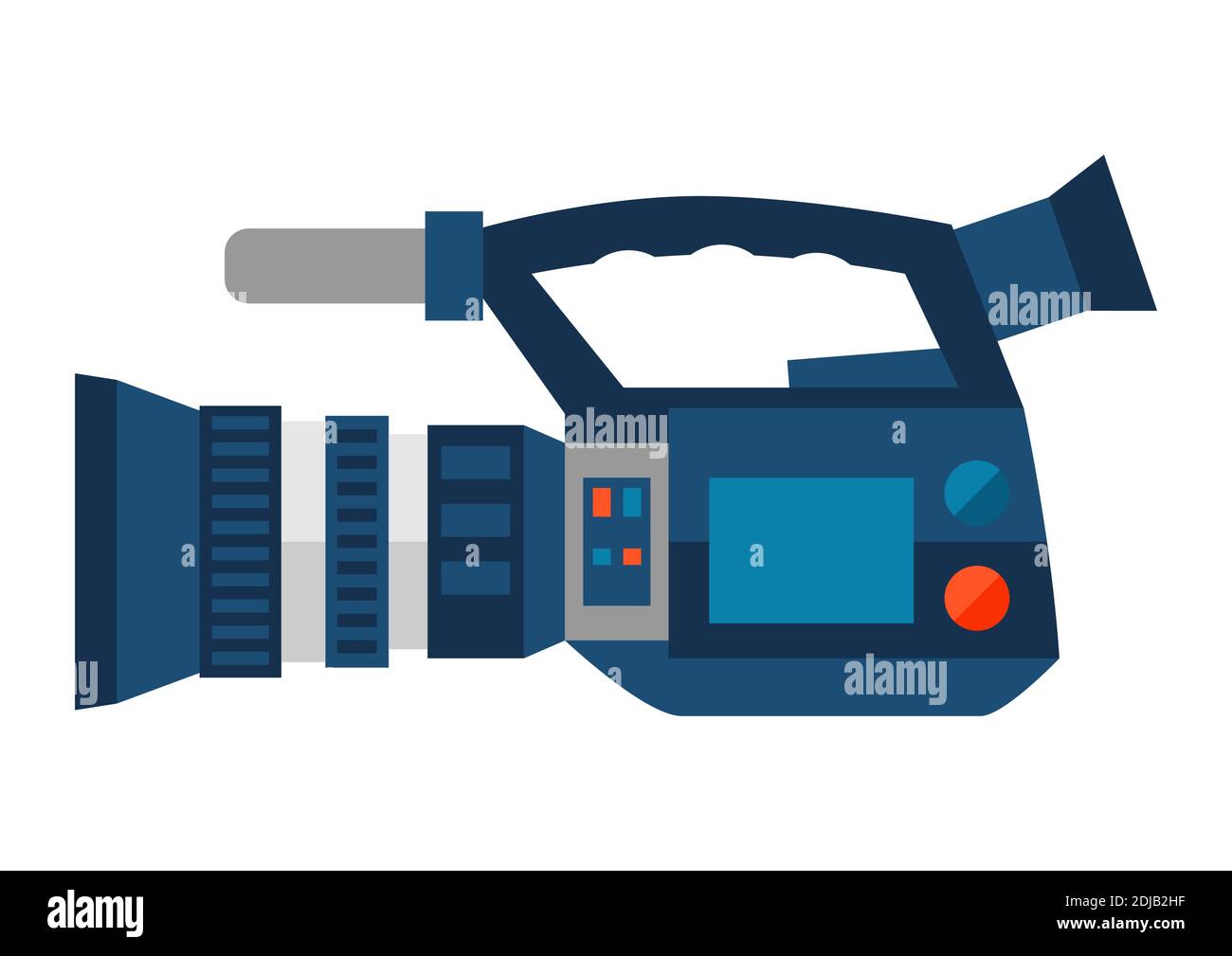 Illustration of reportage video camera Stock Vector Image & Art - Alamy