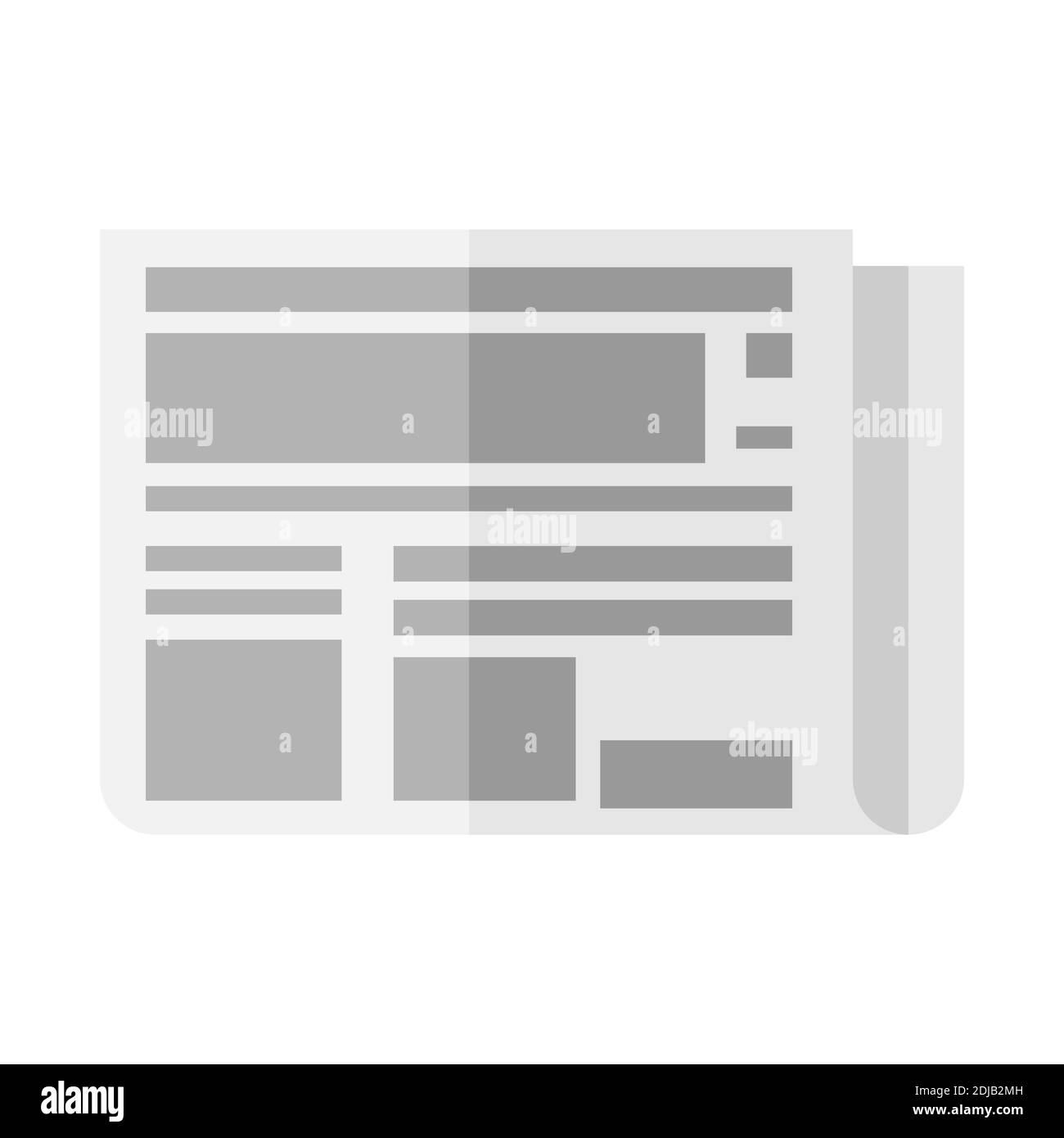 Illustration of folded newspaper Stock Vector Image & Art - Alamy