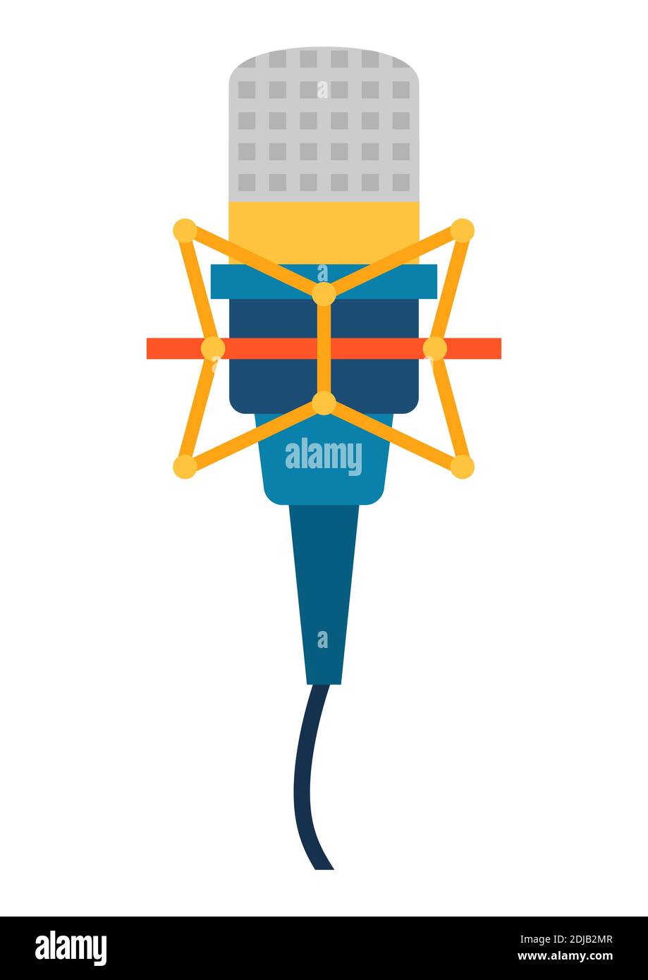 Illustration of microphone Stock Vector Image & Art - Alamy