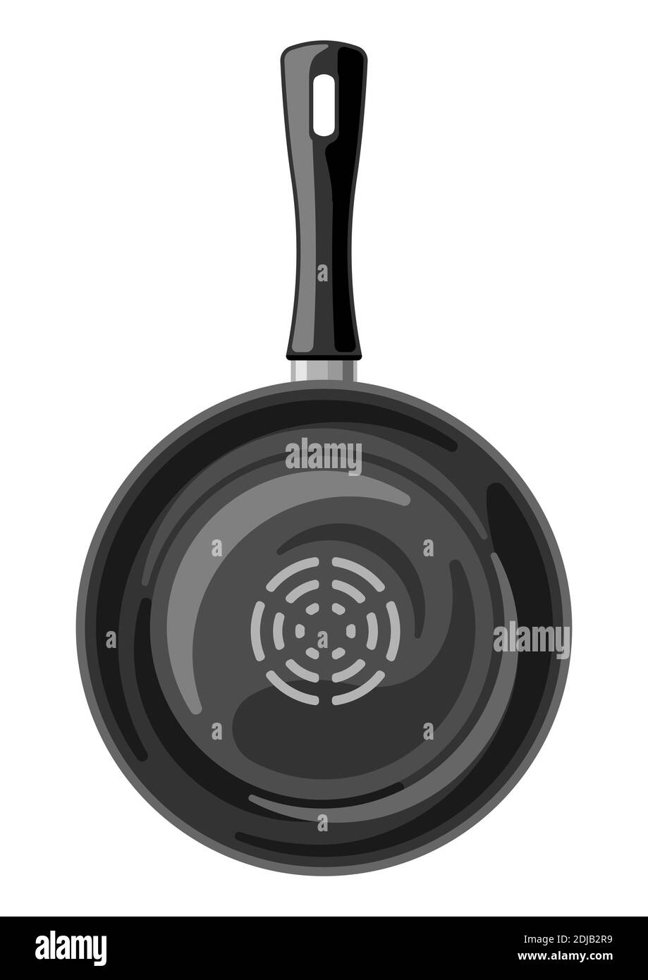 Illustration of steel cooking pan Stock Vector Image & Art - Alamy