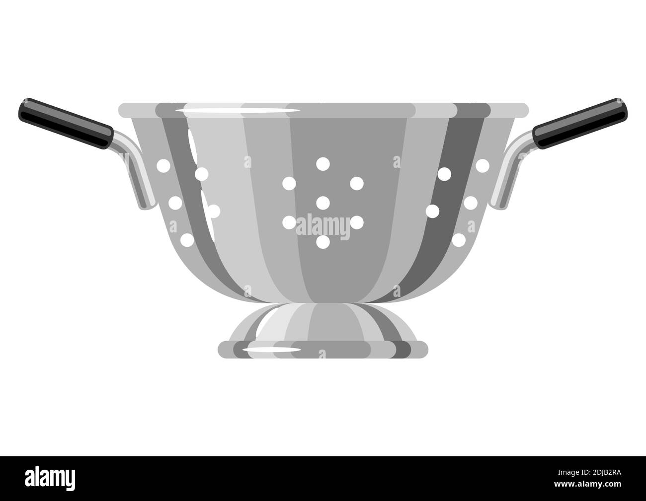 Illustration of steel cooking colander Stock Vector Image & Art - Alamy