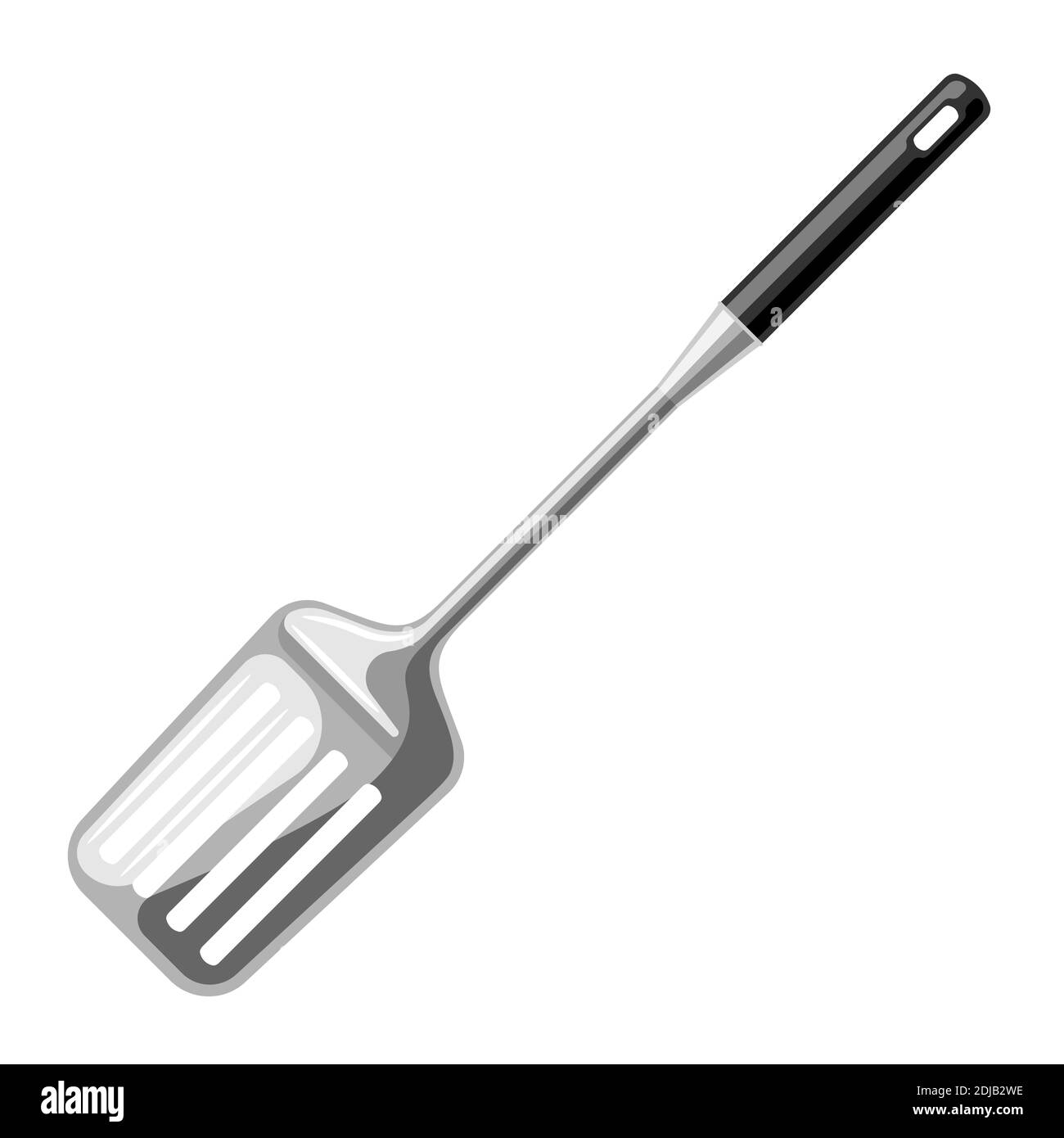 Illustration of steel cooking spatula Stock Vector Image & Art - Alamy