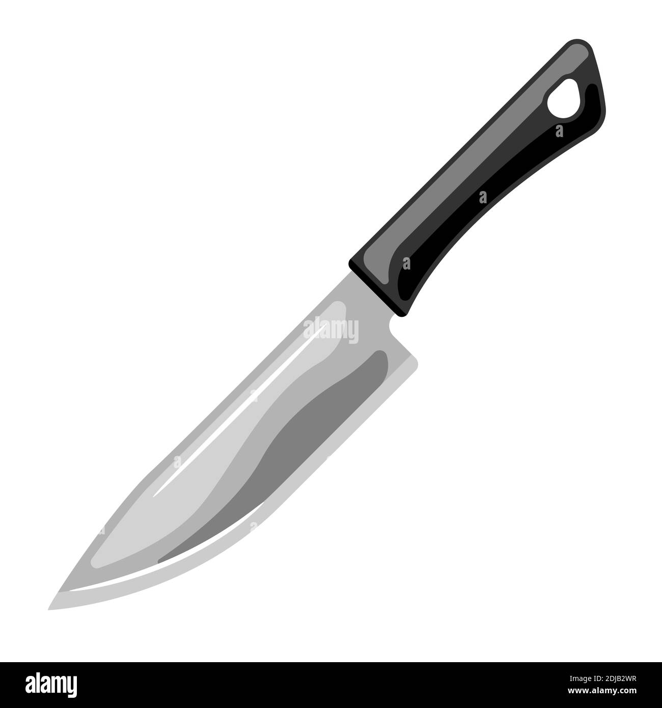 Illustration of steel cooking knife Stock Vector Image & Art - Alamy