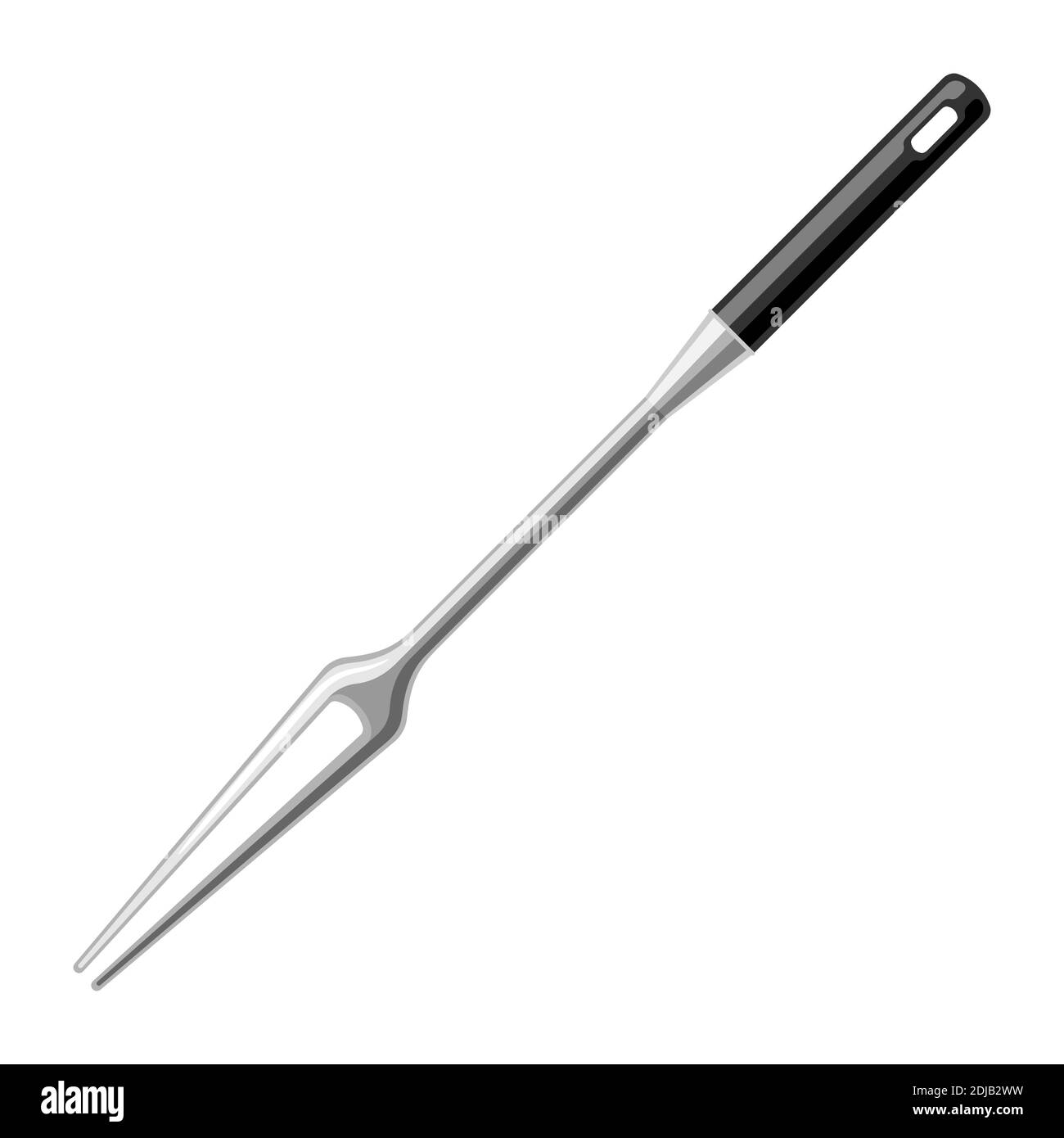 Illustration of steel cooking fork Stock Vector Image & Art - Alamy