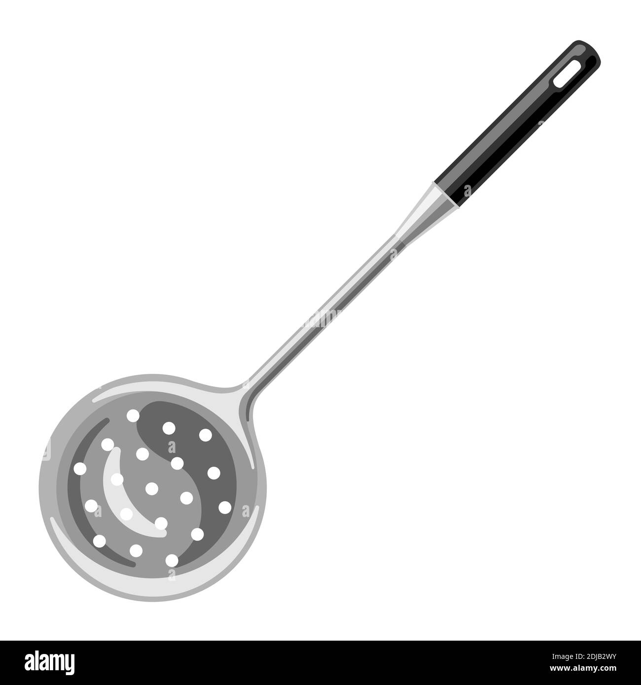 Illustration of steel cooking skimmer Stock Vector Image & Art - Alamy