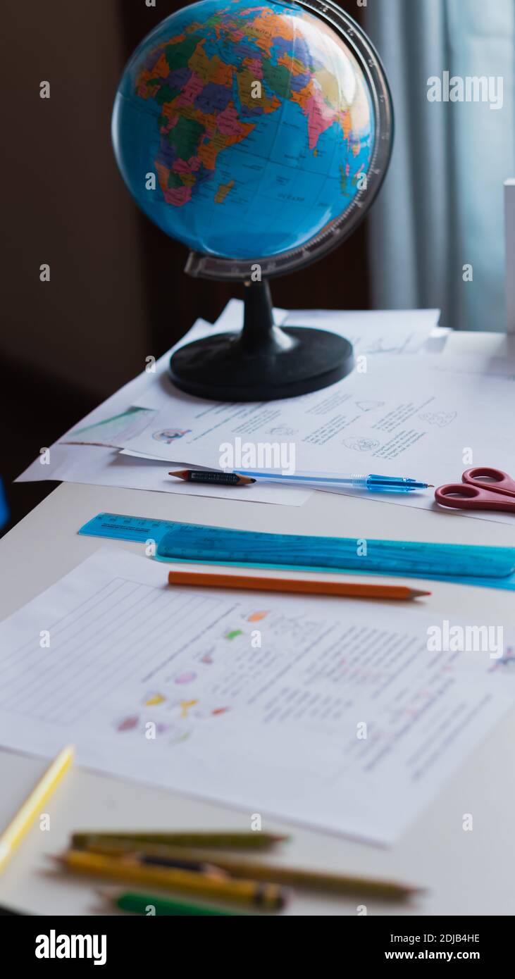 School supplements hi-res stock photography and images - Alamy