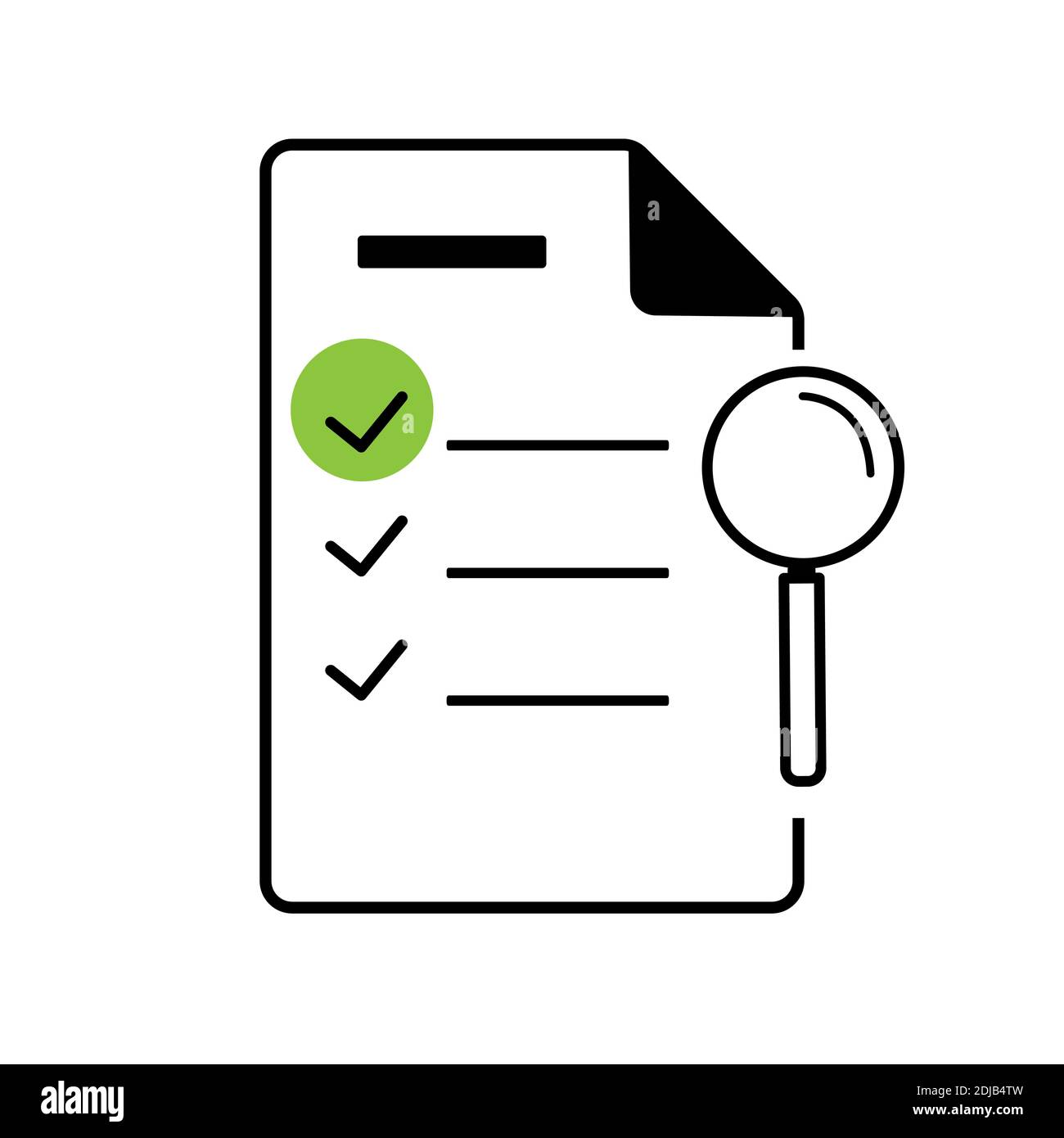 Inspection icon with loop. Vector Stock Vector Image & Art - Alamy