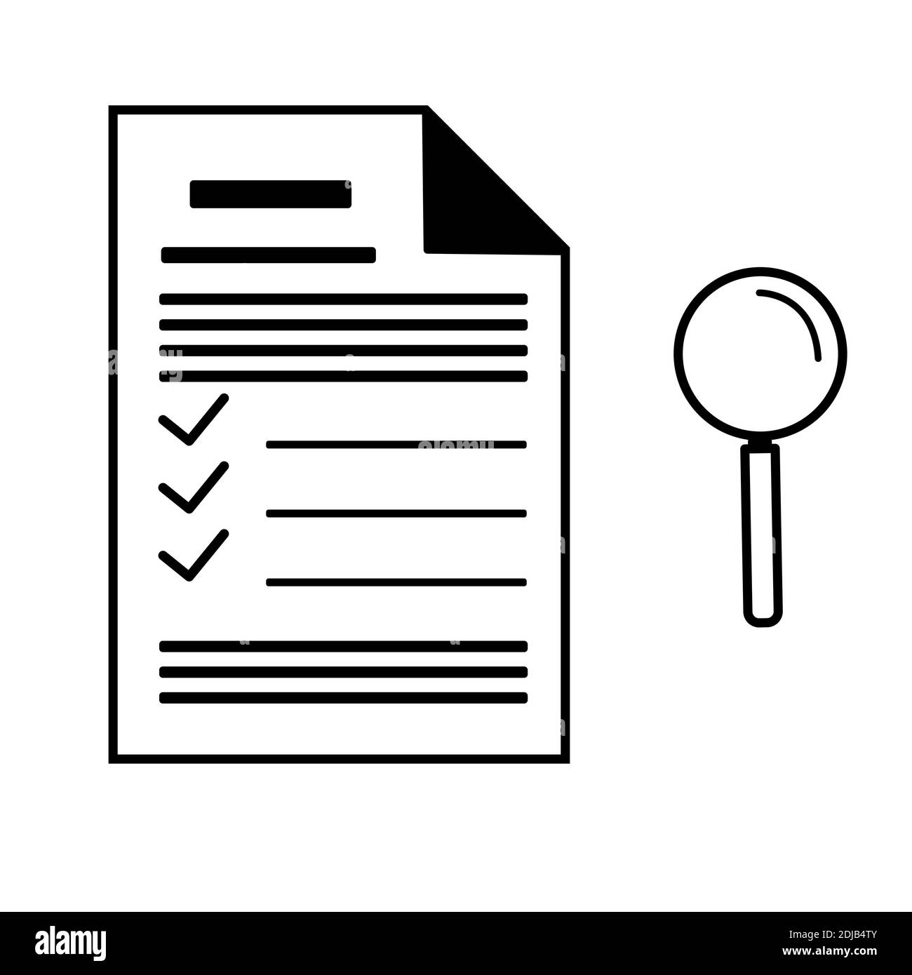 Inspection icon with loop. Vector Stock Vector Image & Art - Alamy