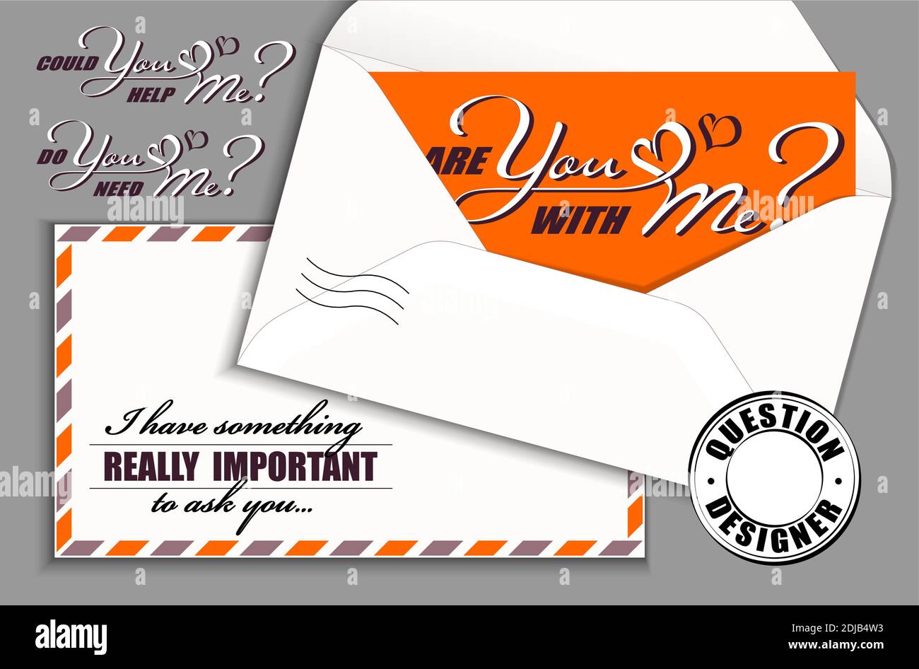 Hand drawn calligraphy lettering with copy space card and vintage ...