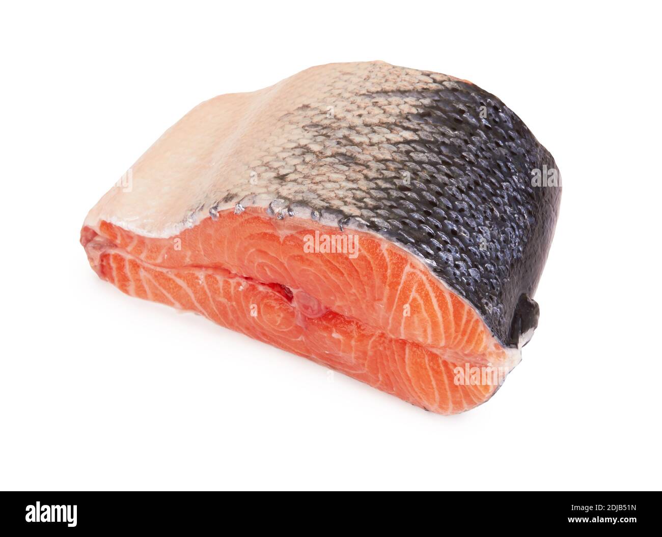 Cooking delicious red salmon steak Cut Out Stock Images & Pictures - Alamy