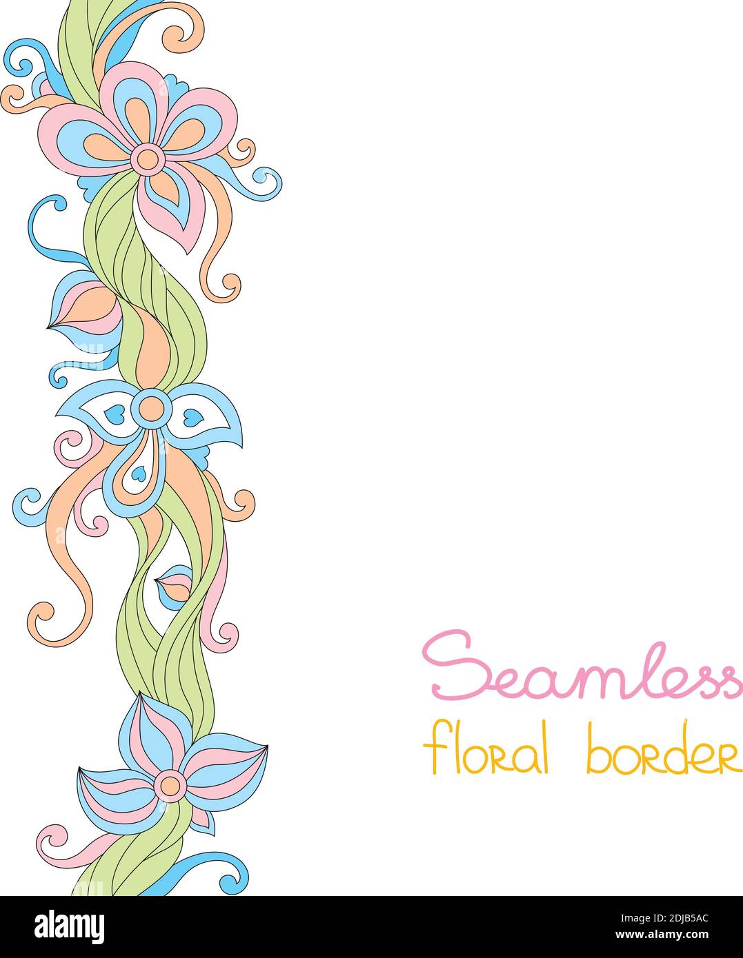 Floral border Cut Out Stock Images & Pictures - Alamy