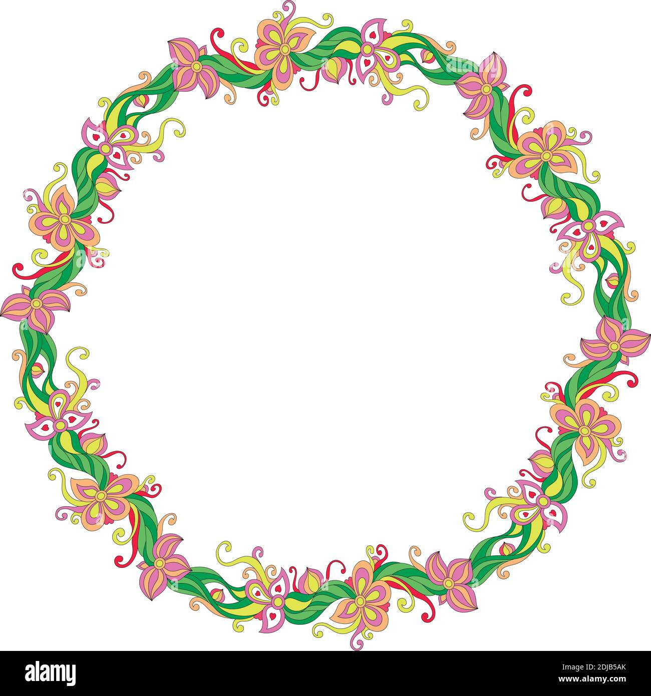 Round floral Cut Out Stock Images & Pictures - Alamy