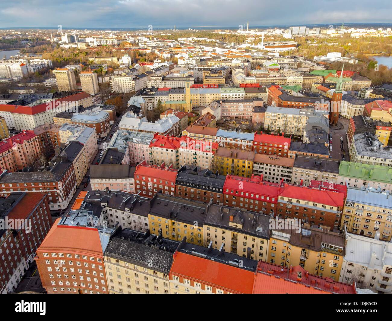 Helsinki city centre aerial hi-res stock photography and images - Alamy
