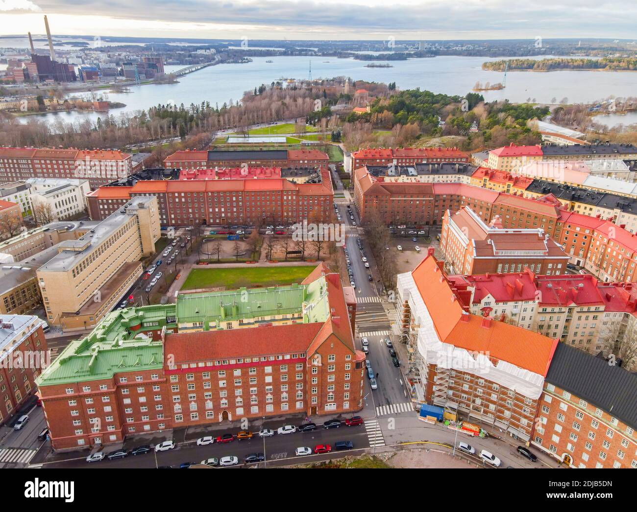 Aerial View of Helsinki City Center, Finland Stock Photo - Alamy