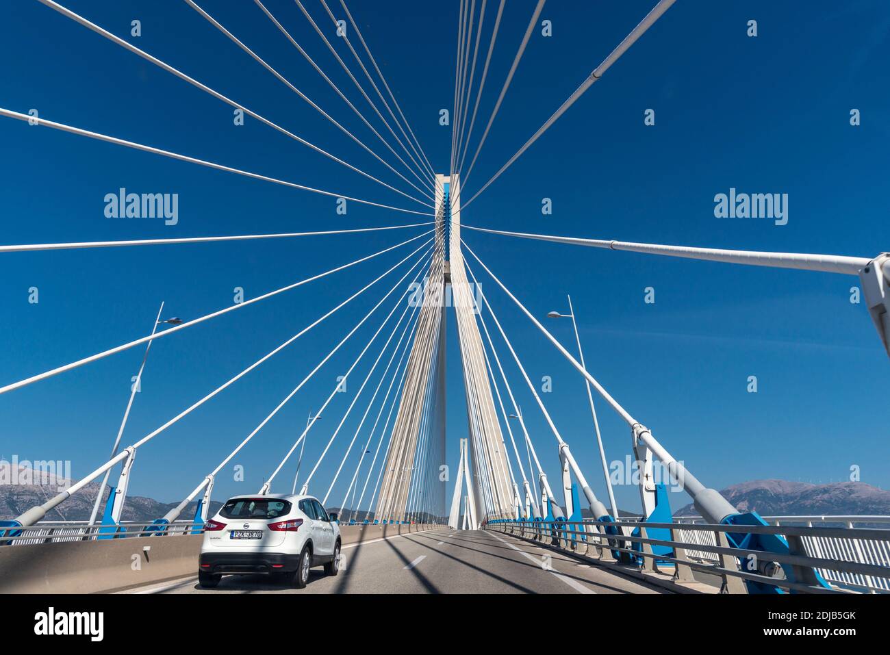 The Rio - Antirrio bridge, near Patras, linking the Peloponnese with ...