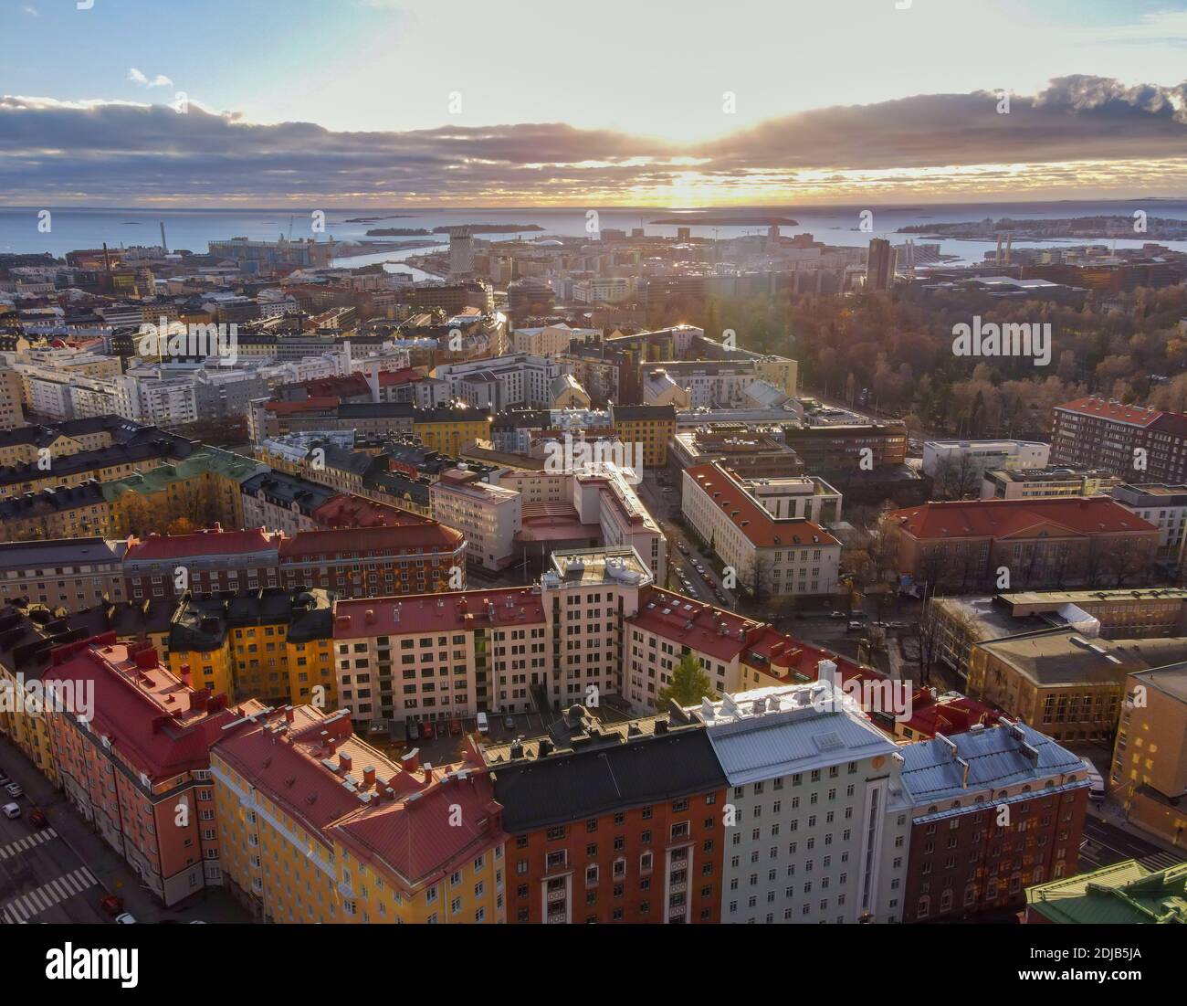 Helsinki city Centre Aerial View, Finland Stock Photo - Alamy