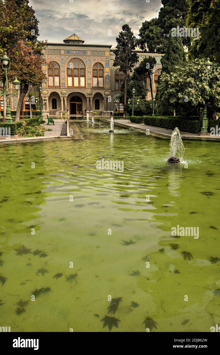 Salam Hall (Talar e Salam), Golestan Palace, Tehran, Iran Stock Photo ...