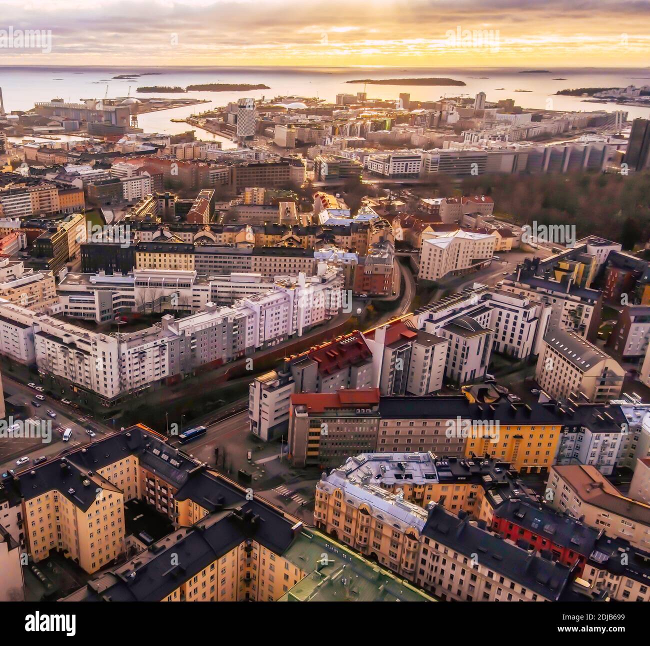 Aerial view of Helsinki. Finland Stock Photo - Alamy
