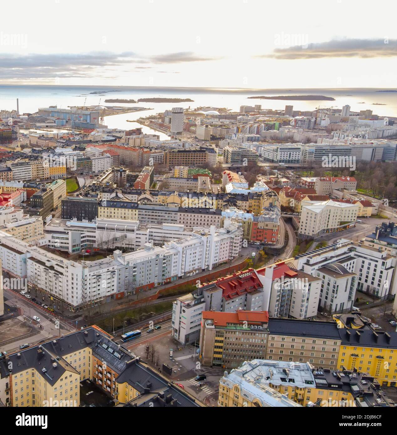 Aerial view of Helsinki. Finland Stock Photo - Alamy