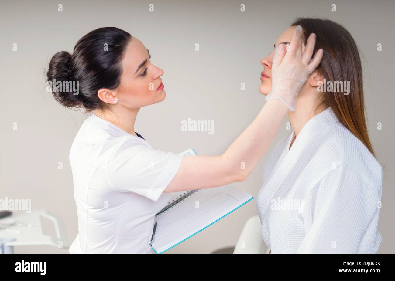 Dermatologist Skin Exam High Resolution Stock Photography and Images ...