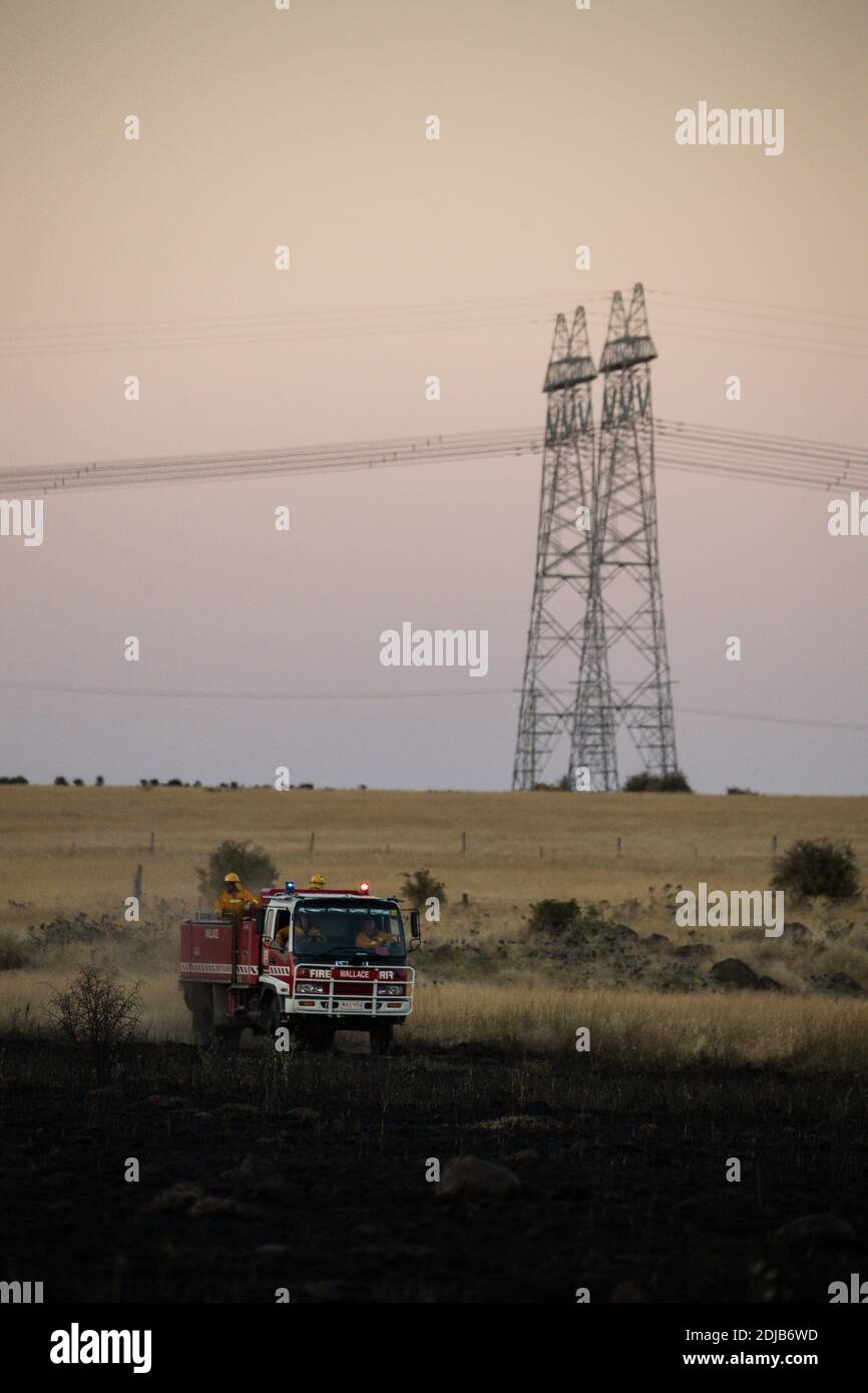 Melbourne, Australia 14 Dec 2020, A County Fire Authority fire truck ...