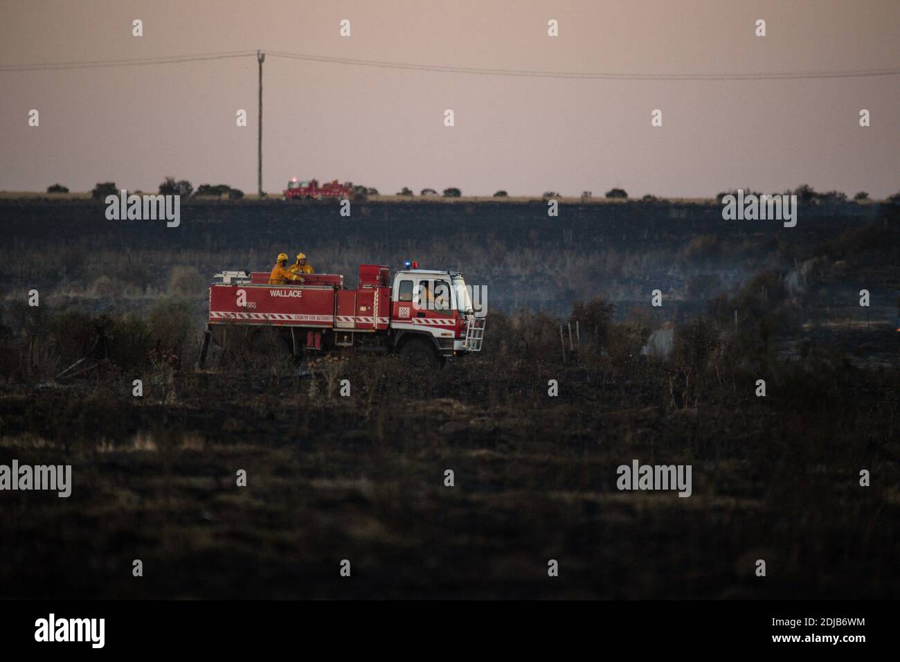 Melbourne, Australia 14 Dec 2020, A County Fire Authority fire truck ...