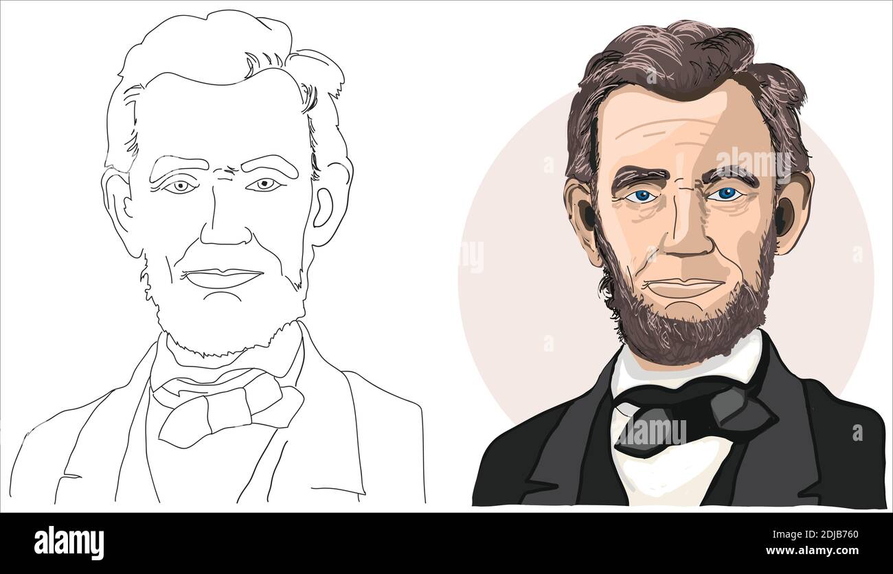Abe lincoln cartoon hi-res stock photography and images - Alamy