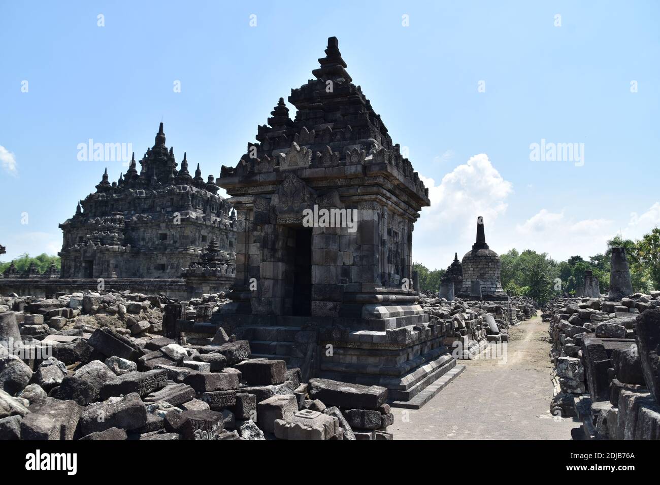 pervara temple, pervara stupa, and main temple in Plaosan Temple ...
