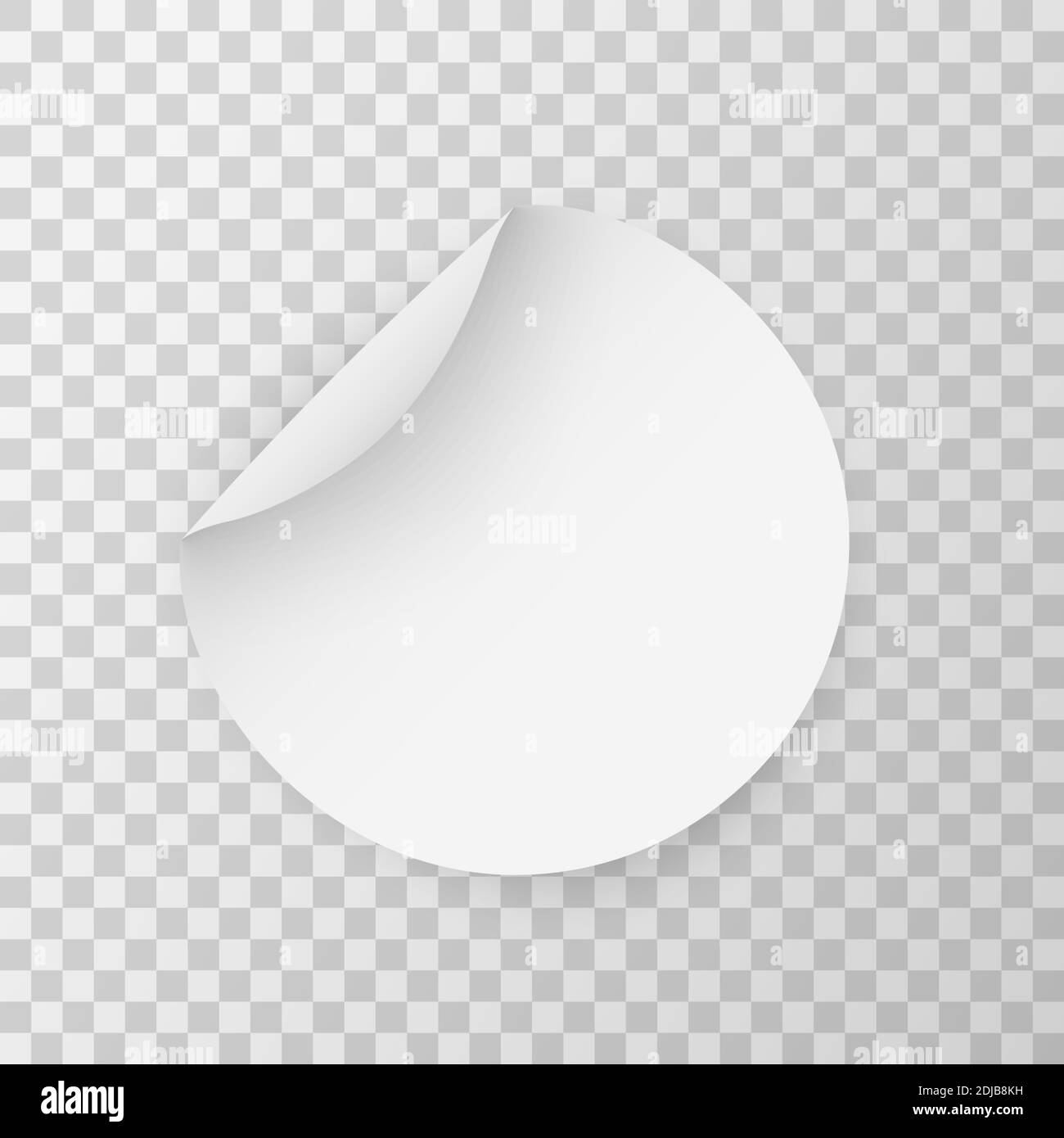 Circle adhesive mockup. Round stickers. Vector circular sticker set ...