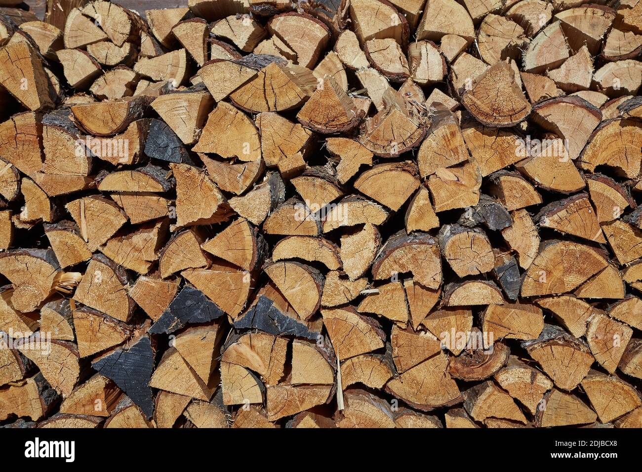 Log Pile Closeup Stock Photo - Alamy