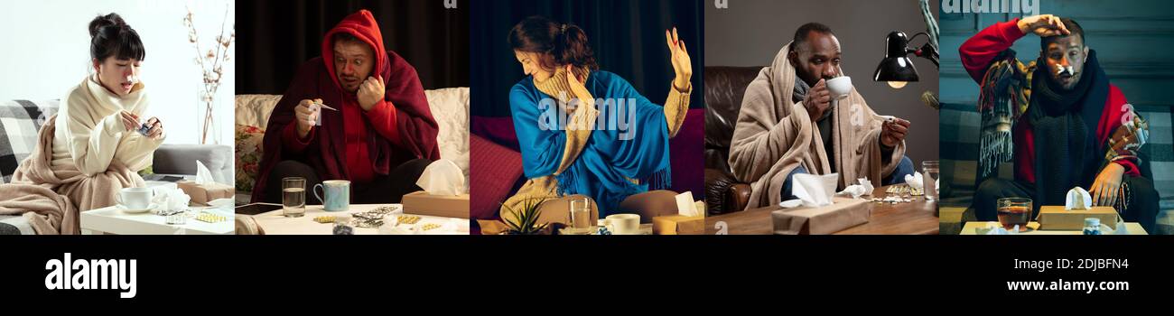 Nose in collage hi-res stock photography and images - Alamy