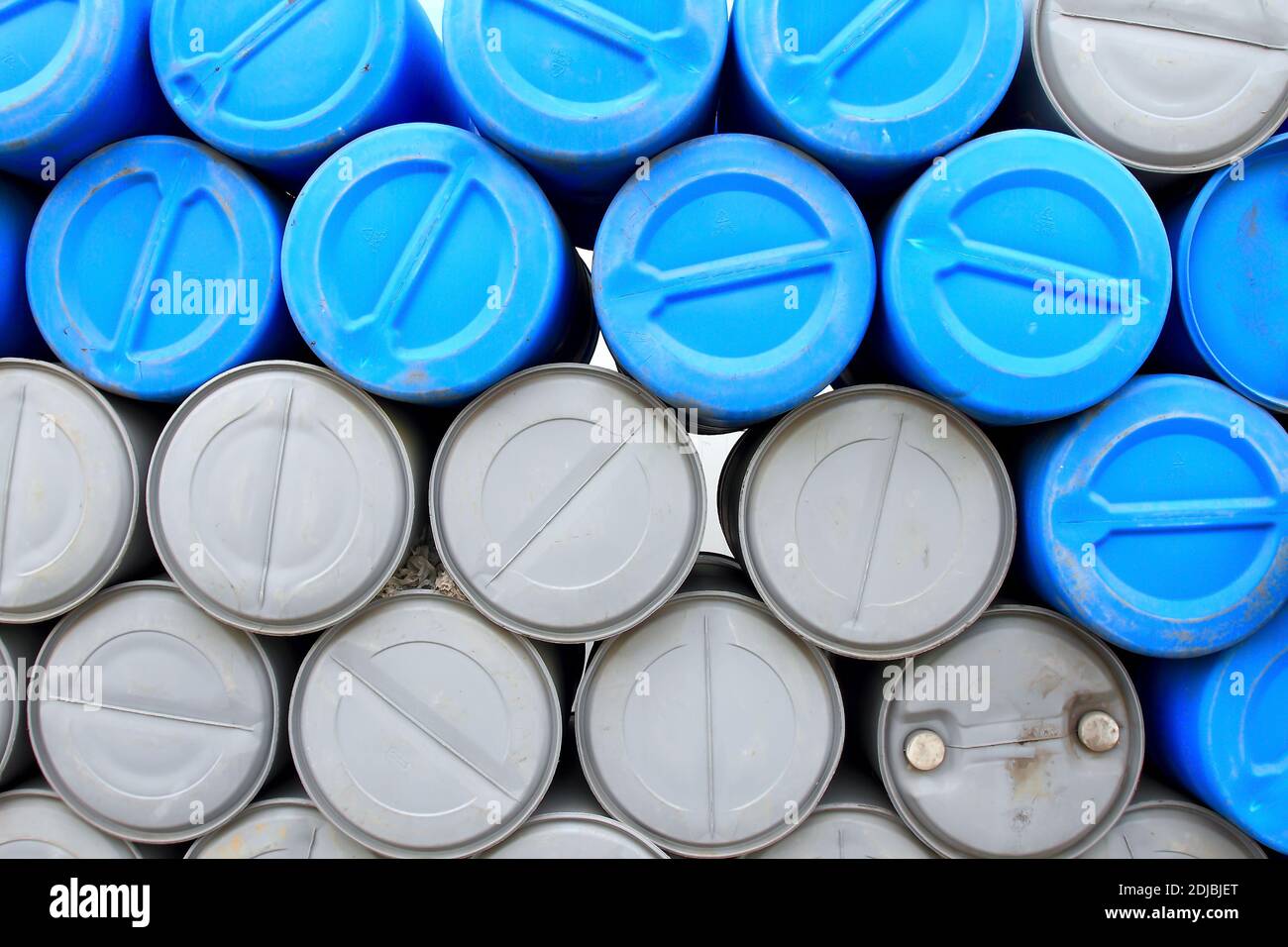 Blue plastic barrel hi-res stock photography and images - Alamy