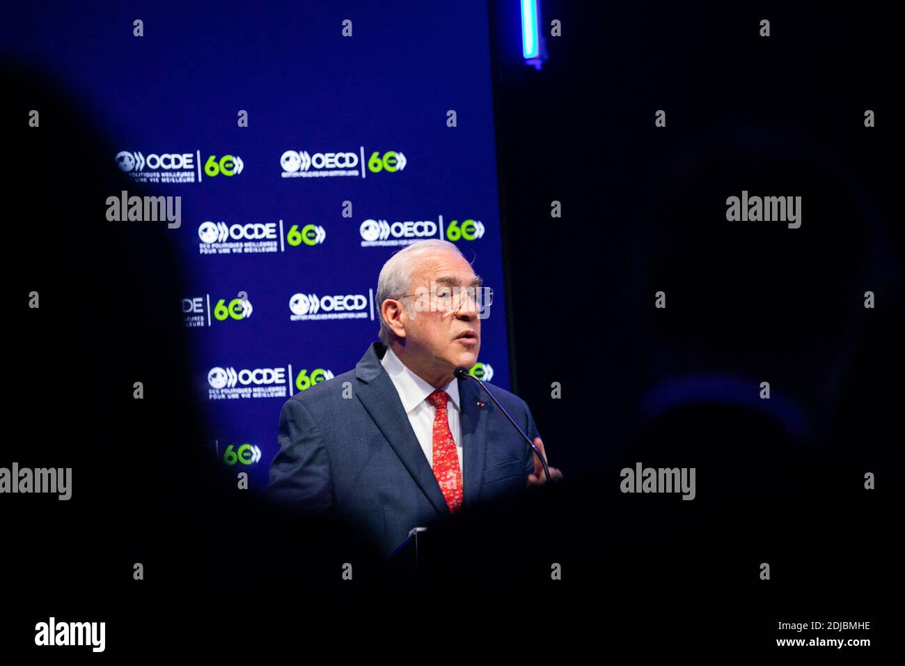 Angel Gurria, Secretary General of the OECD during the celebration of ...