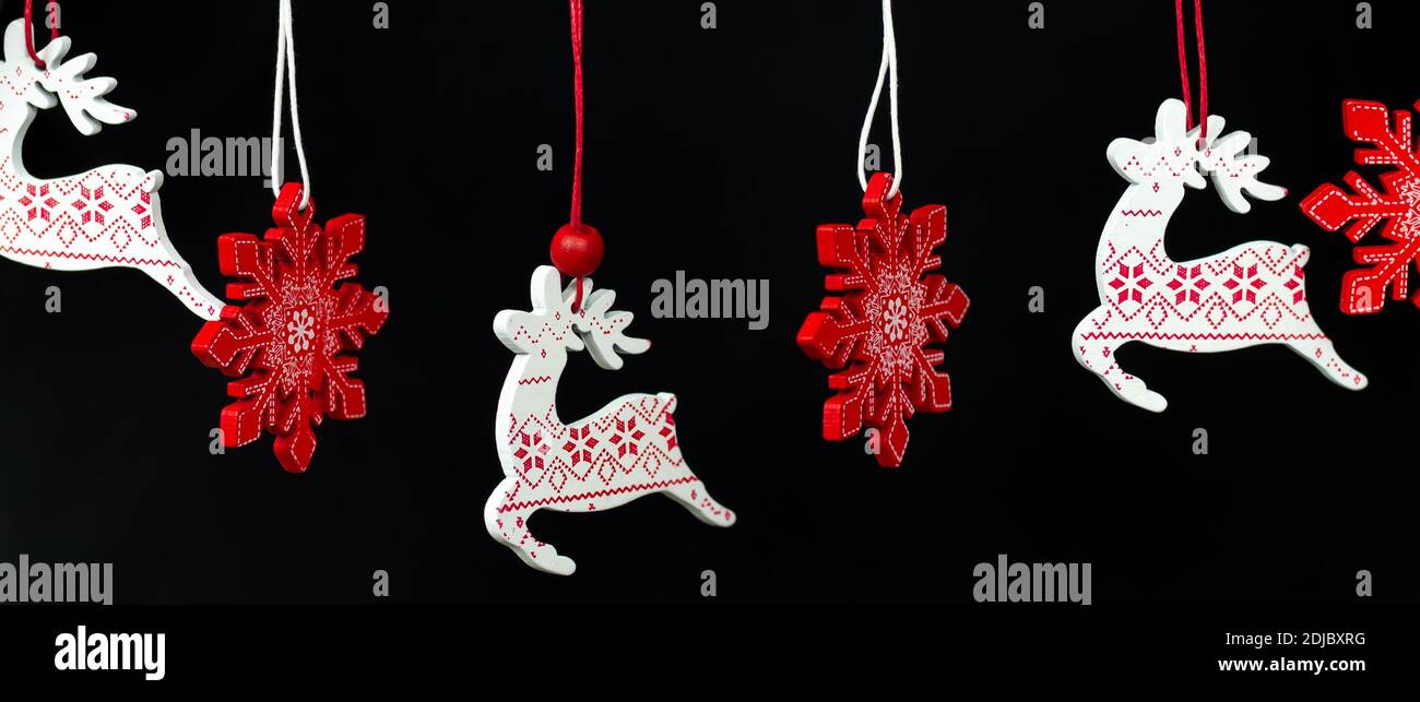 White christmas deers hi-res stock photography and images - Alamy