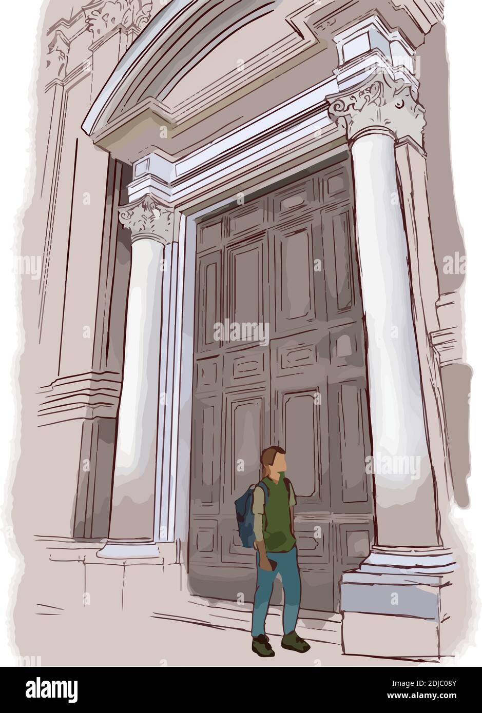 Colourful columns Stock Vector Images - Alamy