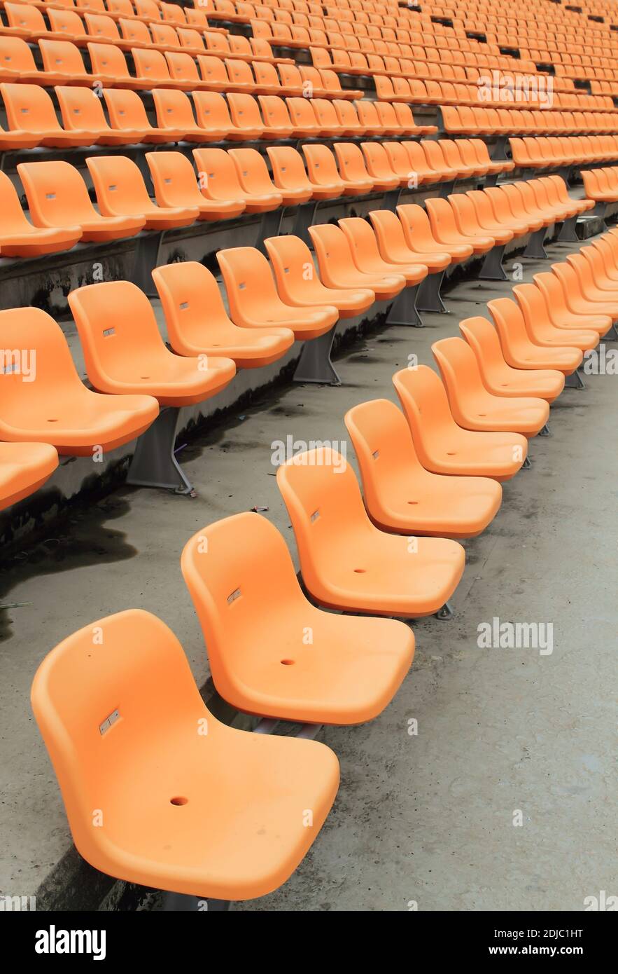 Empty bleacher seats in stadium hi-res stock photography and images - Alamy