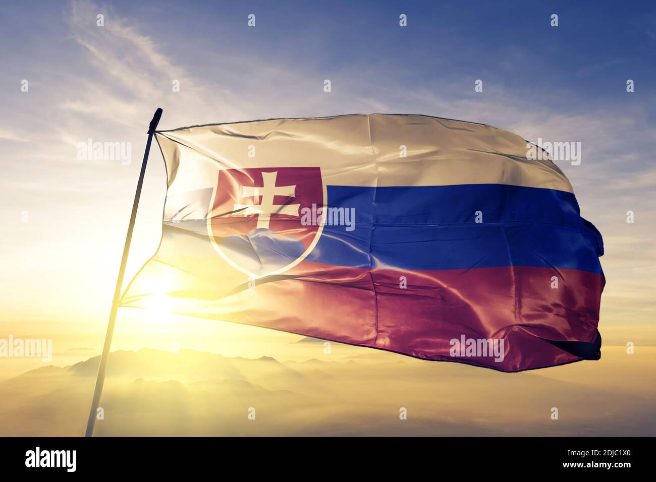 Slovakia official national waving hi-res stock photography and images ...