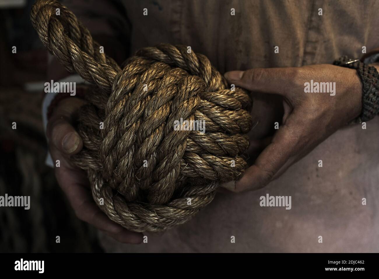 GREAT BRITAIN / England /Ipswich/Suffolk/ Des Pawson ropeworker Stock ...