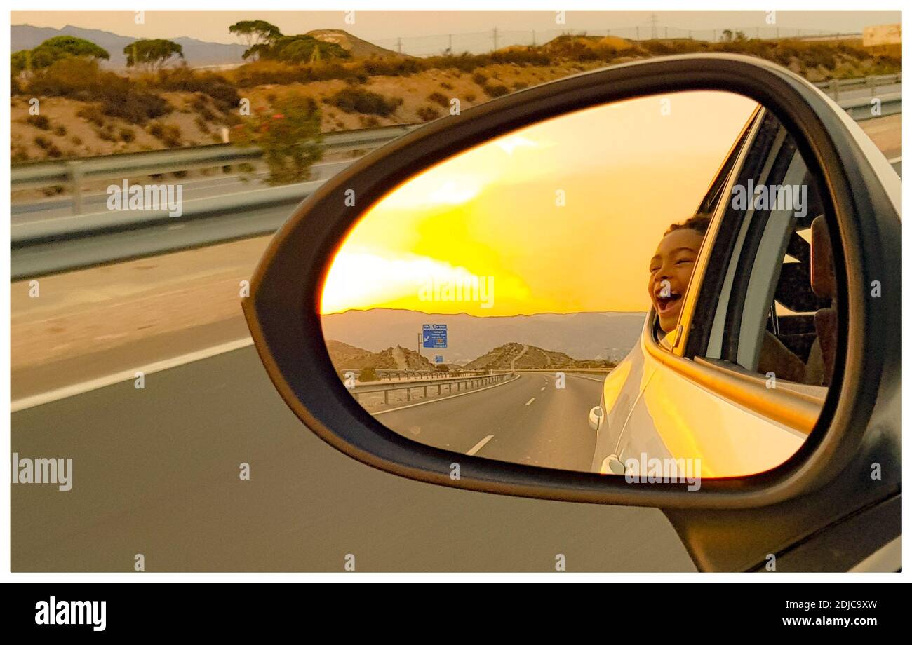 Car spain travel view Cut Out Stock Images & Pictures - Alamy