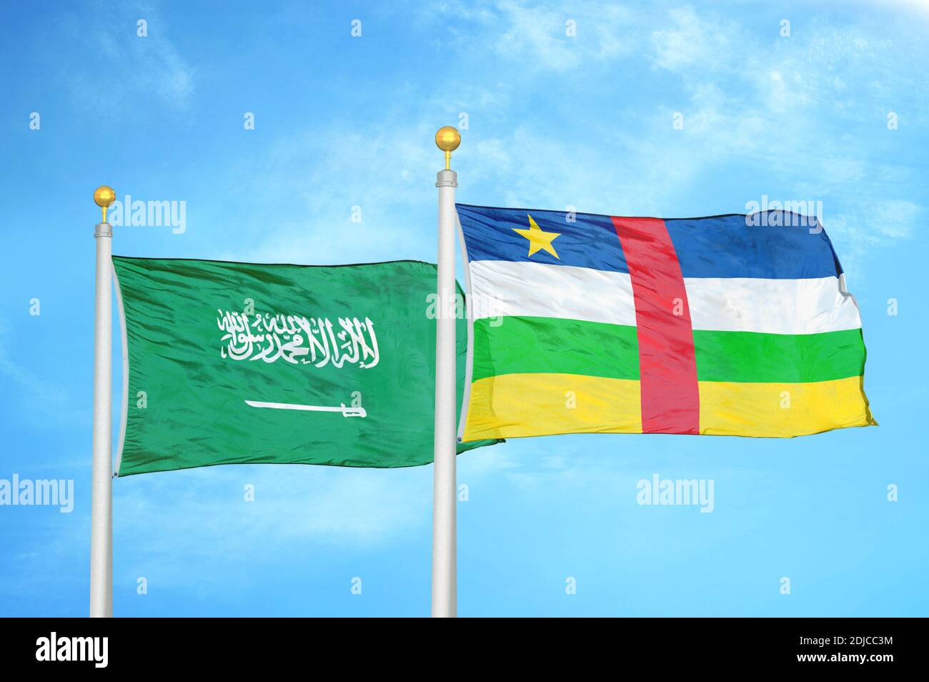 Saudi arabia central african republic flag hi-res stock photography and ...