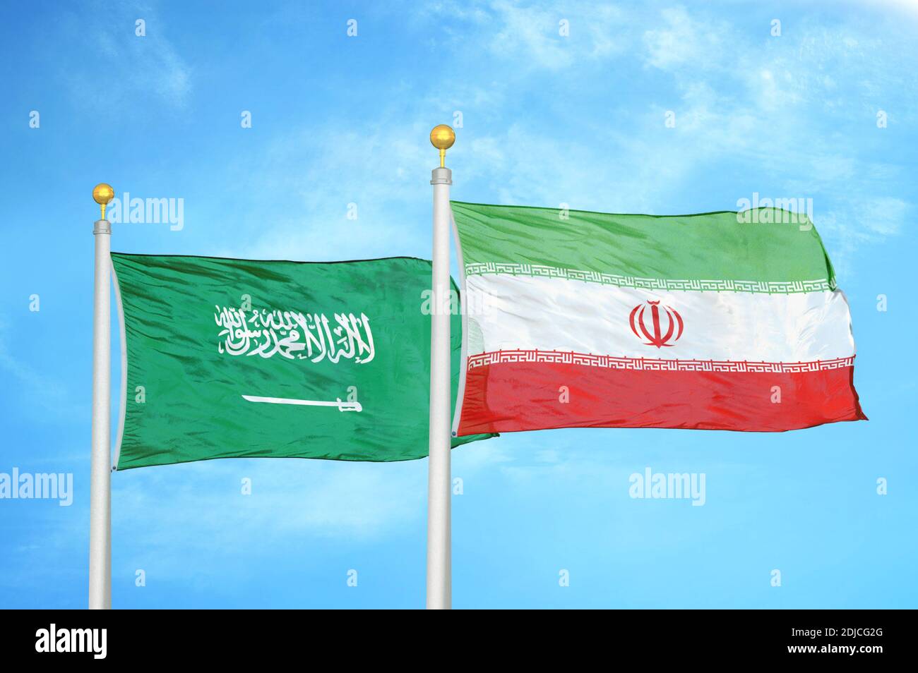 Iran saudi arabia flag hi-res stock photography and images - Alamy