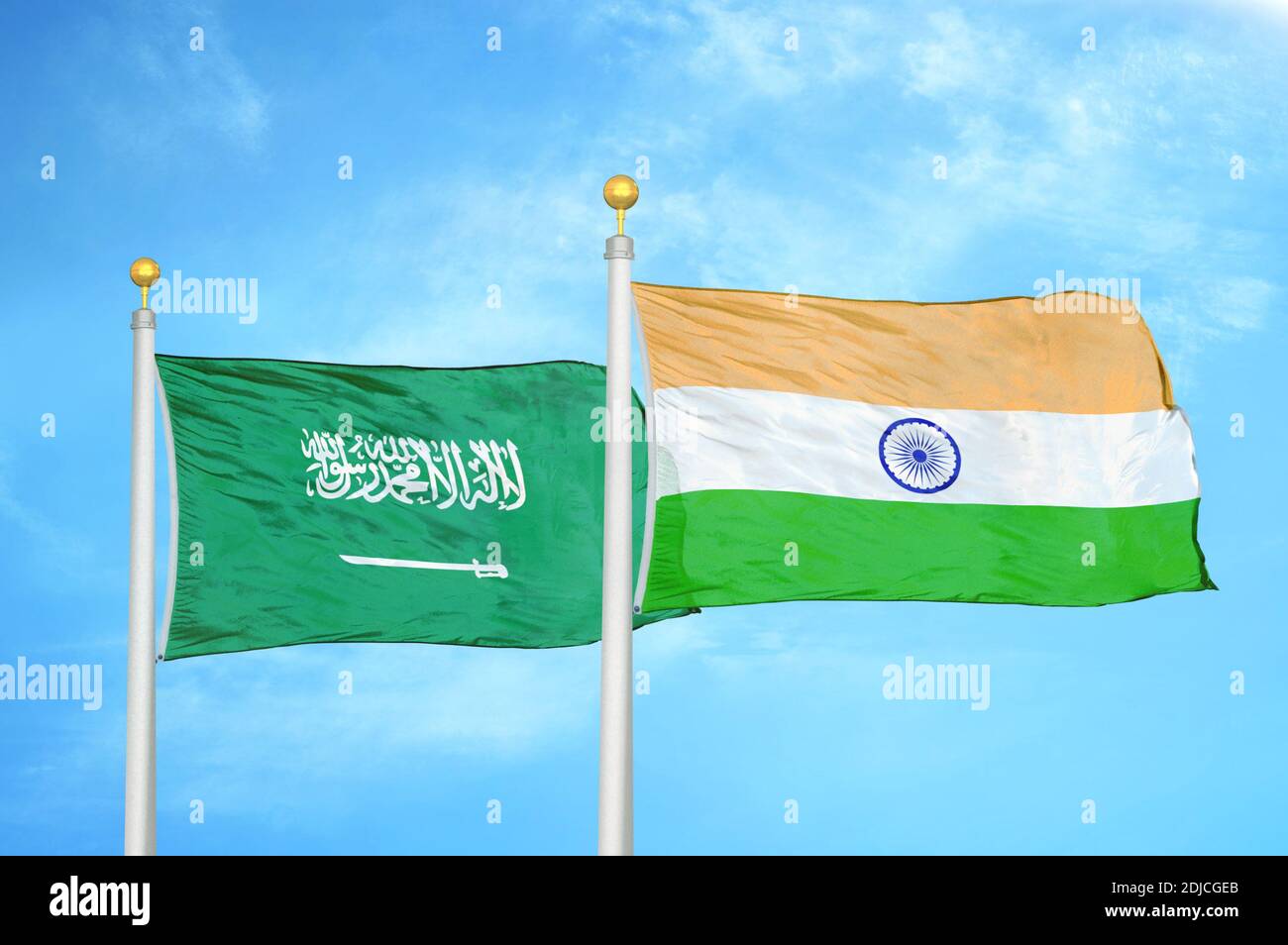 India saudi arabia flag hi-res stock photography and images - Alamy