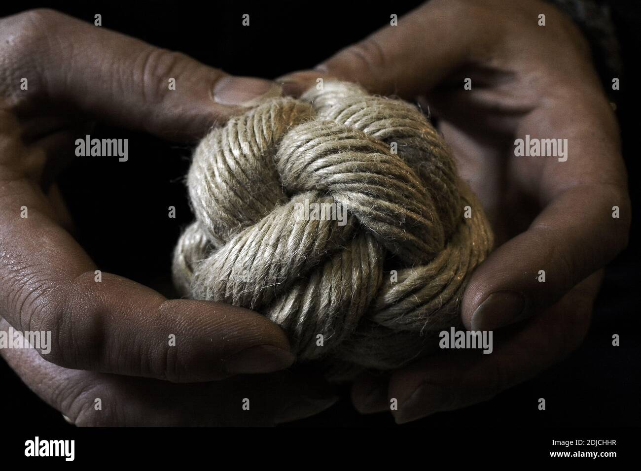 GREAT BRITAIN / England /Ipswich/Suffolk/ Des Pawson ropeworker Stock ...