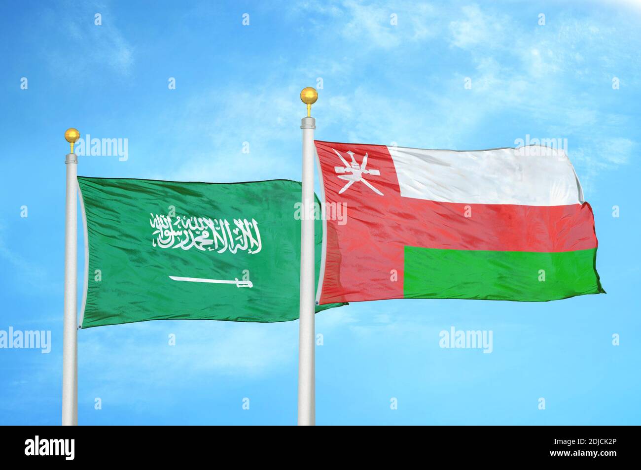 Oman saudi arabia flag hi-res stock photography and images - Alamy