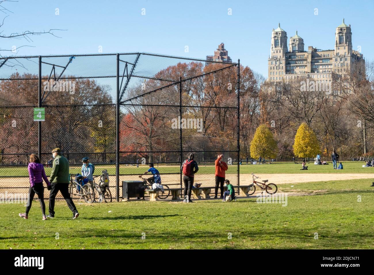 Great Lawn Ballfields in Central Park, NYC, USA Stock Photo - Alamy