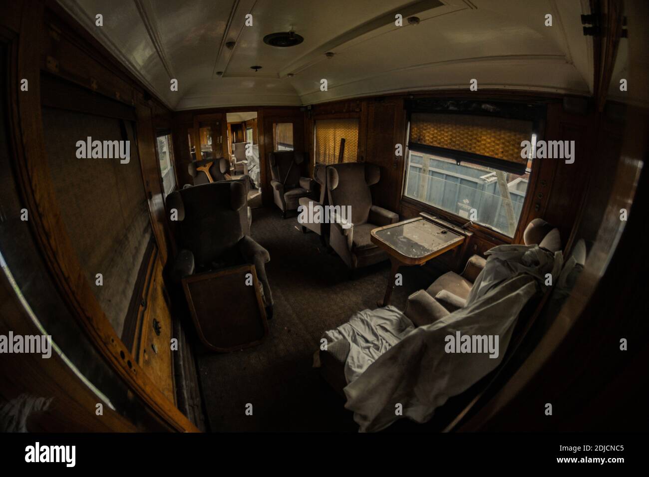 Interior Of Empty Train Stock Photo - Alamy