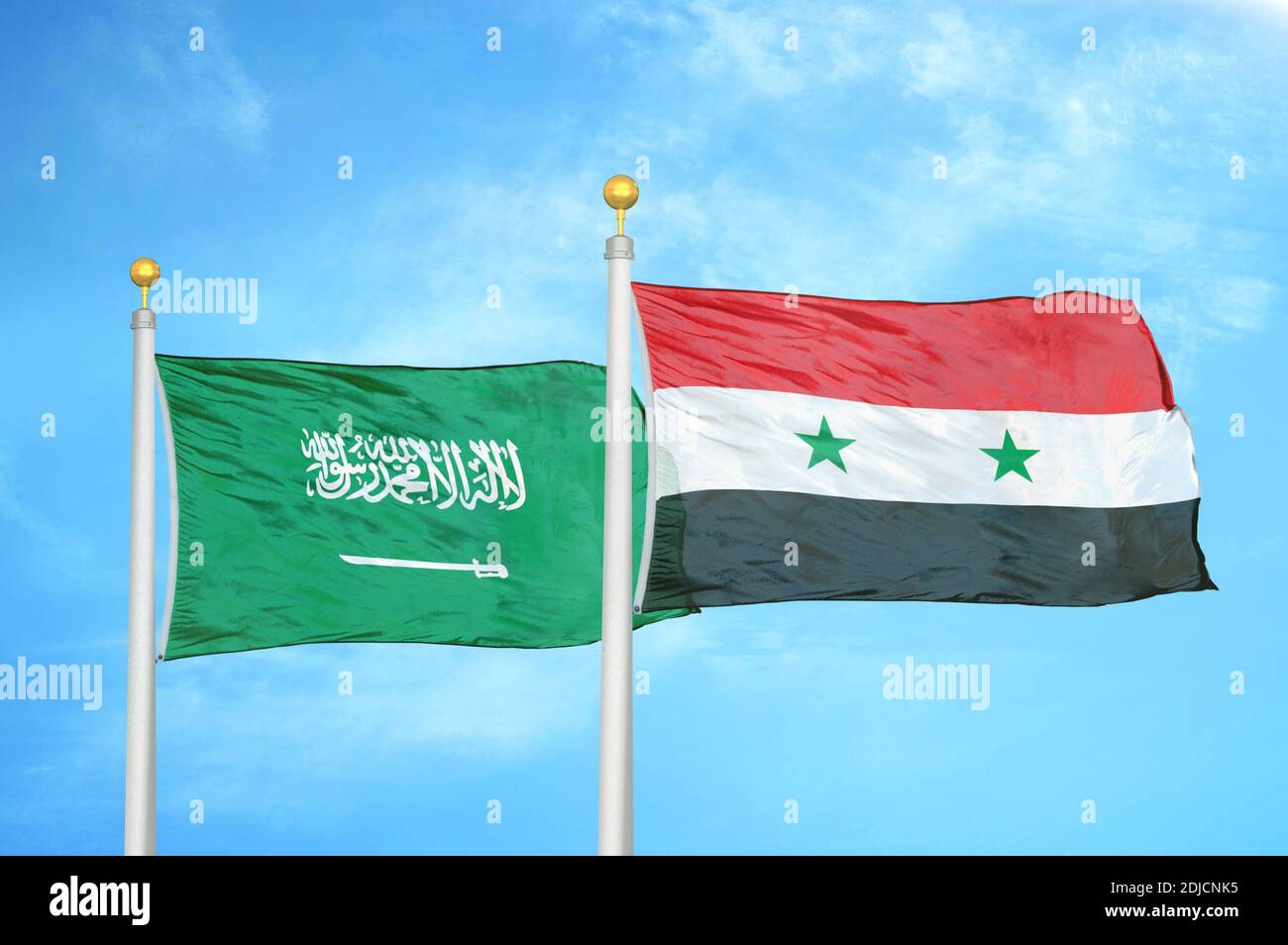 Syria saudi arabia flag hi-res stock photography and images - Alamy